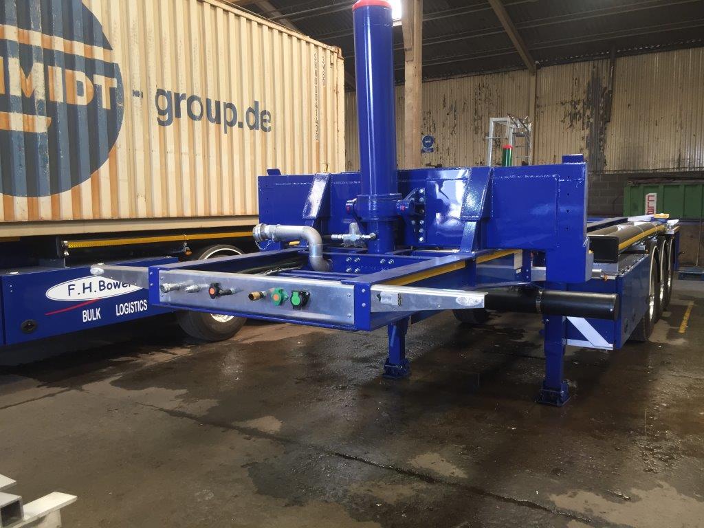 clayden 20-30ft container tipping chassis – Clayden Engineering Ltd